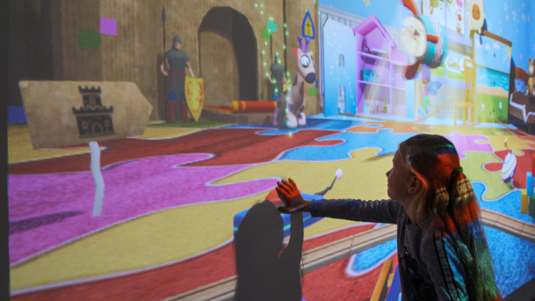 Living drawings – interactive coloring wall